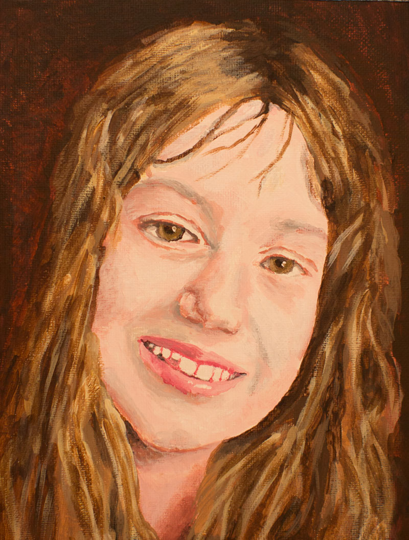 Lily’s portrait on her 12th birthday – Dan R-P
